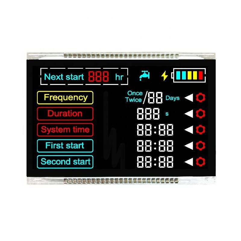 Monochrome Digit Manufacturer Va Lcd Type Segments Custom Lcd Display Module