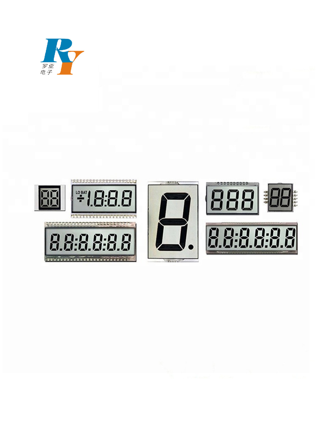 Custom Tn Segment 30pin LCD 7 Segment Display Custom Seven Segment